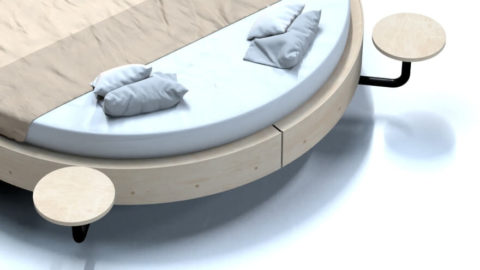 King Size Motorized Round Bed - Revolving Dreams